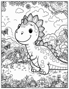 20 Free Printable Dinosaur Coloring Pages for All Ages