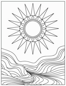 14 FREE Printable Sun Coloring Pages for Kids and Adults