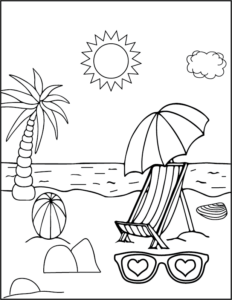 FREE Printable Beach Life Coloring Pages - Ready to Download