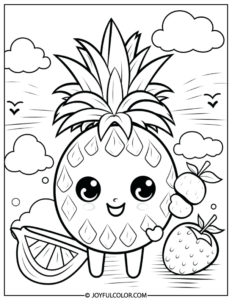 Kawaii Summer Coloring Pages - Easy To Print & FREE Download!