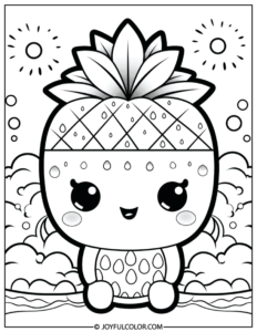 Kawaii Summer Coloring Pages - Easy To Print & FREE Download!