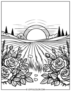 Printable Rose Coloring Pages All Ages! (FREE Download)