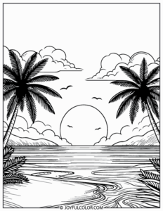 FREE Printable Beach Coloring Pages for All Ages!