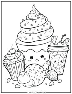 Food Coloring Pages for All Ages - FREE Printable & Download