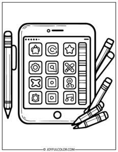 Printable Phone Coloring Pages - Download & Print for FREE