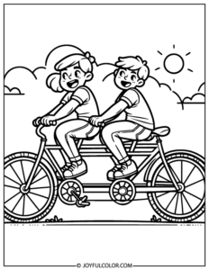 20+ Printable Bicycle Coloring Pages Free PDF Download!