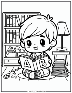 16 FREE Unique Printable Reading Coloring Pages for All Ages