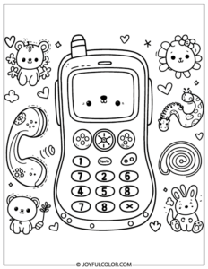 Printable Phone Coloring Pages - Download & Print for FREE
