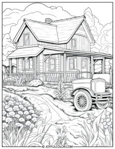 Country Farm Coloring Pages: Easy To Print & FREE Download!