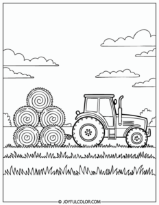 Tractor Coloring Page for Kids & Adults | FREE Printable