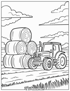Tractor Coloring Page for Kids & Adults | FREE Printable