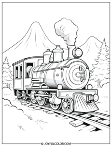 Top 24 FREE Printable Train Coloring Pages for Kids