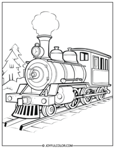 Top 24 FREE Printable Train Coloring Pages for Kids