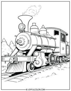 Top 24 FREE Printable Train Coloring Pages for Kids