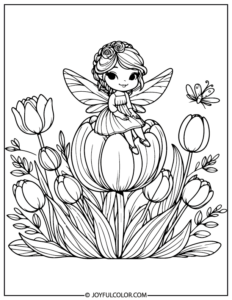 20 Tulip Coloring Pages Printable for FREE Download