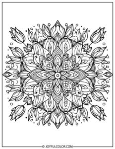 20 Tulip Coloring Pages Printable for FREE Download