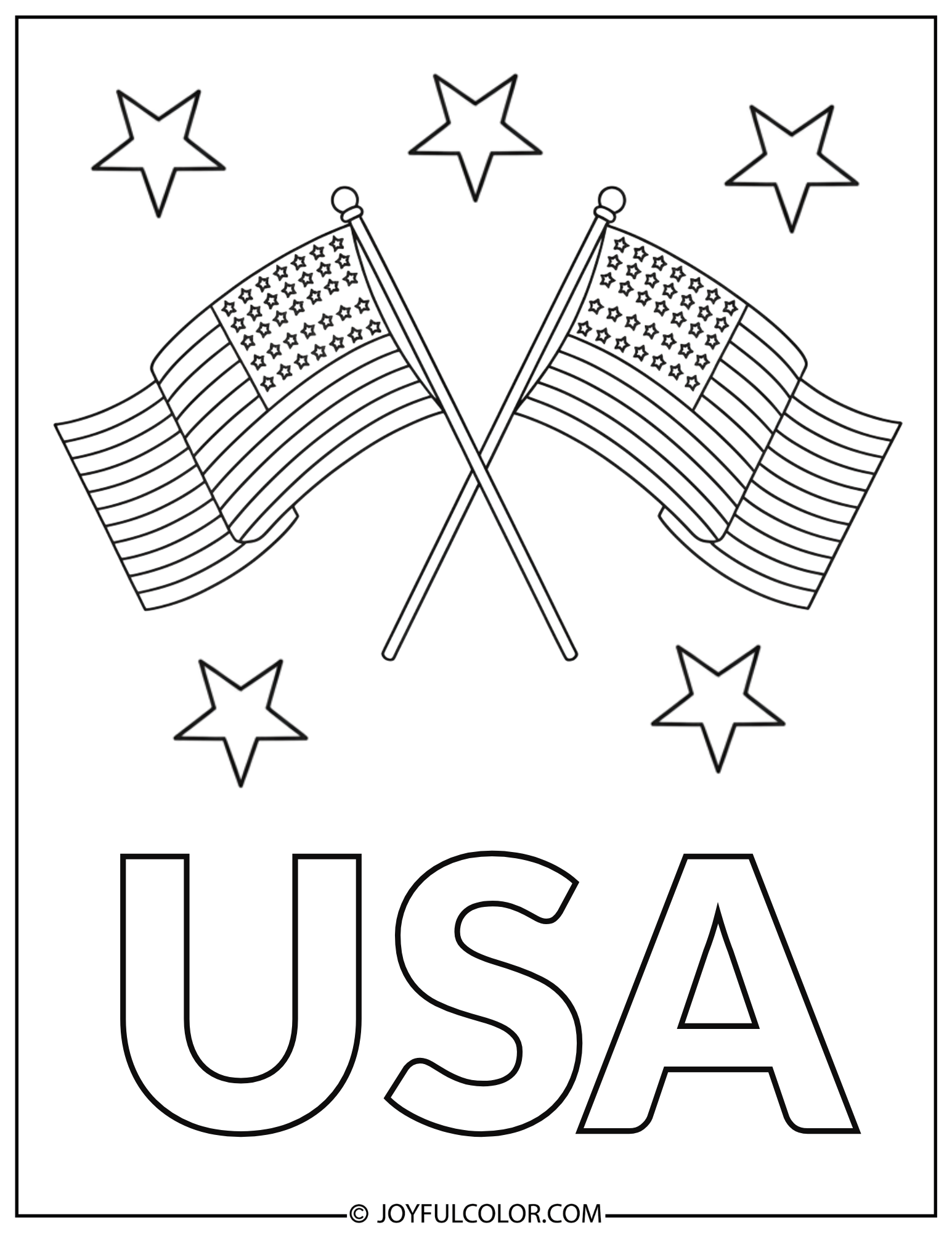 American Flag Coloring Pages: 20+ Free Printable Sheets for Kids