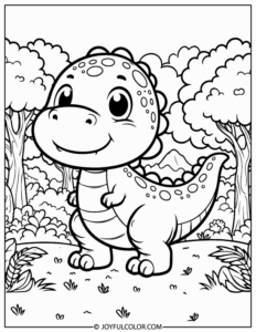 20 Free Printable Dinosaur Coloring Pages for All Ages