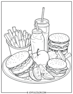 Food Coloring Pages for All Ages - FREE Printable & Download