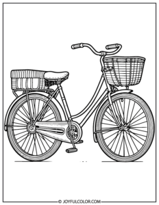 20+ Printable Bicycle Coloring Pages Free PDF Download!