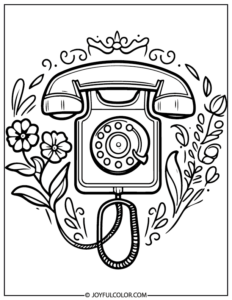 Printable Phone Coloring Pages - Download & Print for FREE