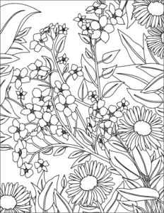 Bloom Floral Coloring Pages - Easy To Print & FREE Download!