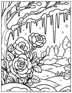 Printable Rose Coloring Pages All Ages! (FREE Download)