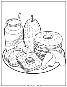 Food Coloring Pages for All Ages - FREE Printable & Download