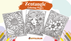 FREE Printable Zentangle Coloring Pages - Ready To Print!